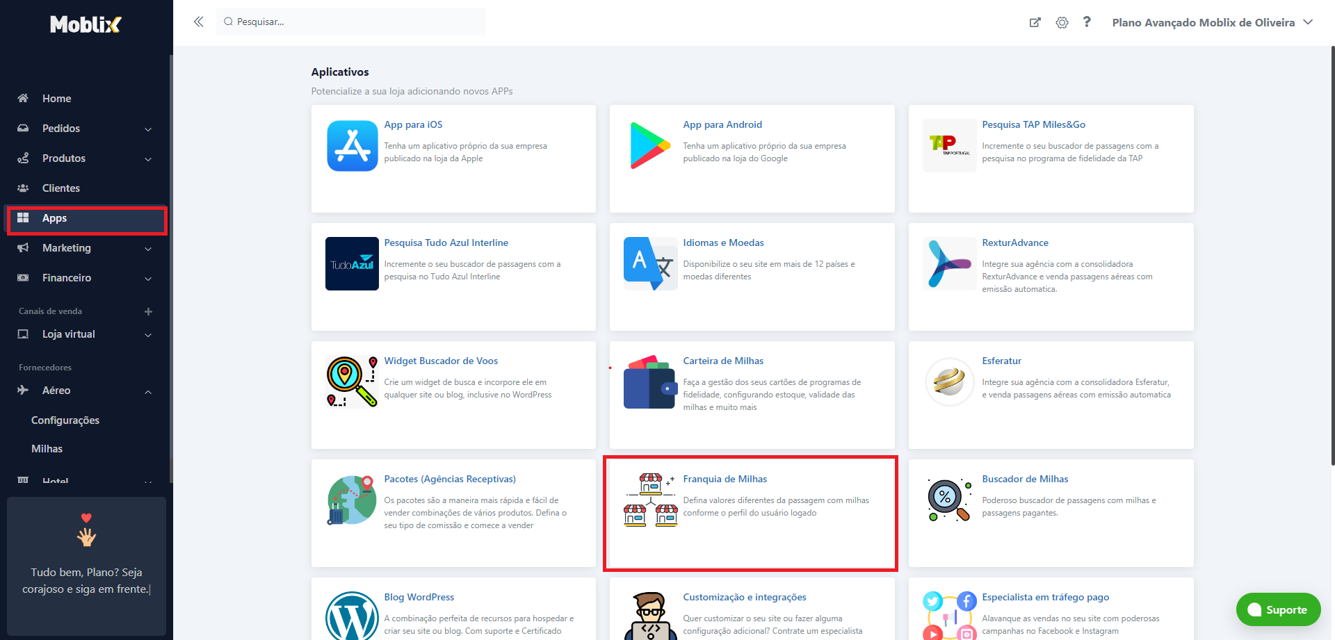 Como funciona a Franquia de Milhas - Moblix